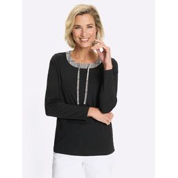 Sieh an! Langarm-Shirt in schwarz | Gr.: 42