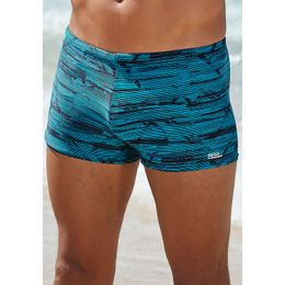 Bruno Banani Herren Boxer-Badehose mit trendigem Alloverprint bunt 5 (50), N-Gr