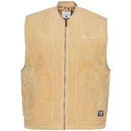 Karl Kani Herren Steppweste &raquo; Herren KU233-006-1 KK Chest Signature Corduroy Vest&laquo; 1 Stk. M