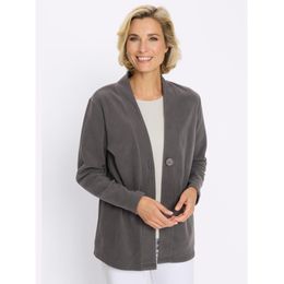 Sieh an! Fleece-Jacke in anthrazit | Gr.: 52