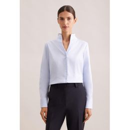 Seidensticker Kelchkragenbluse Slim in Hellblau | Gr.: 44
