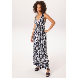 Aniston Casual Damen Aniston CASUAL Sommerkleid mit fantasievollem, grafischen Druck - NEUE KOLLEKTION 36, N-Gr