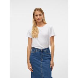 V&eacute;ro Moda Vero Moda Damen Rundhalsshirt &raquo;VMPAULA&laquo; wei&szlig; XL