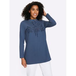 Sieh an! Longshirt in jeansblau-marine | Gr.: 40