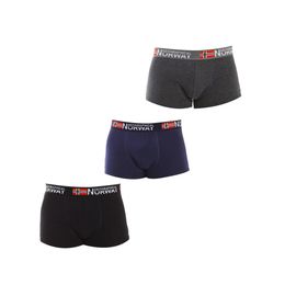 Geographical Norway 3er-Set: Boxershorts in Multicolored | Gr.: XL
