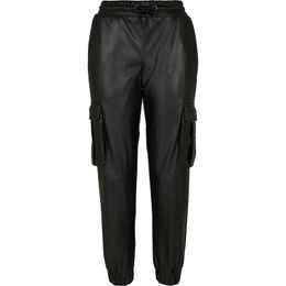 Urban Classics Damen Urban Classics Cargohose &raquo; Damen Ladies Faux Leather Cargo Pants&laquo; M, US-Gr&ouml;&szlig;en