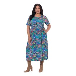 Ulla Popken Kleid in azurblau | Gr.: 66-68