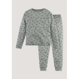 hessnatur Pyjama in nebelgrau | Gr.: 98/104