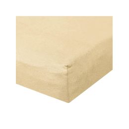 BettwarenShop Spannbettlaken Ultra-Stretch in sand | Gr.: 90x200 cm - 100x220 cm