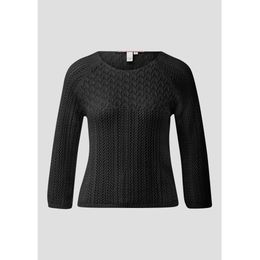 QS Strickpullover in 9999_schwarz | Gr.: L