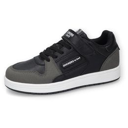 Dockers by Gerli M&auml;dchen Dockers by Gerli Sneaker , Slip-On Sneaker, Klettschuh, Freizeitschuh mit Gummizug und Klett schwarz 34