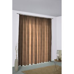 WIRTH Vorhang &raquo;Niederau&laquo; Smokband 1 Stk. tlg. braun Jacquard, Polyacryl, Polyester