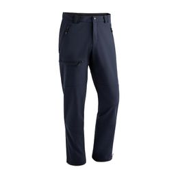 Maier Sports Damen Softshellhose &raquo;Adakit M&laquo; Herren Trekkinghose, atmungsaktive Outdoorhose, Regular Fit blau 54, Normalgr&ouml;&szlig;en