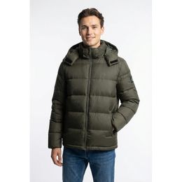 Calvin Klein Jeans Herren Steppjacke &raquo;LS NYLN ZP OFF HD DW&laquo; mit Kapuze Kapuze, Regular Fit, warm wattiert grau S
