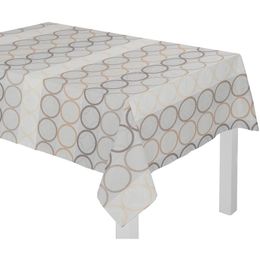 WIRTH Tischdecke &raquo;ZIRBELLO&laquo; braun Baumwolle, Polyester