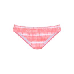 s.Oliver Damen s.Oliver Bikini-Hose &raquo;Enja&laquo; mit Batikdruck rot 34, N-Gr