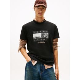 Tommy Jeans Damen T-Shirt &raquo;TJM PHOTO FLAG&laquo; Jersey, mit Fotoprint, regular fit, Rundhals L