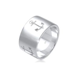 Elli Damen Fingerring &raquo;Anker Bandring 925 Silber&laquo; silber