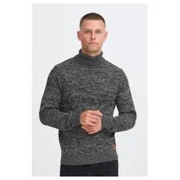 Rollkragenpullover Blend "BHDami", Herren, Gr. M, schwarz, Grobstrick, 70% Baumwolle (Recycled), 30% Polyester (Recycled), meliert, normal normal, hoch geschlossener Ausschnitt, Pullover Rollkragenpullover, Stilvoller Basic Strickpullover mit Rollkragen