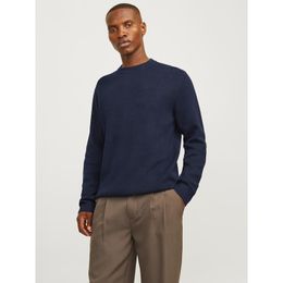 Jack & Jones Jack & Jones Herren Rundhalspullover &raquo;JPRBLAMARK MERINO KNIT CREW NECK LN&laquo; Wolle, regular fit blau S