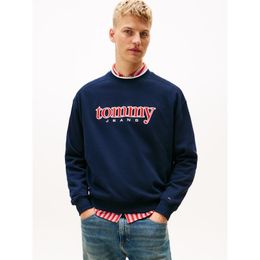 Tommy Jeans Damen Sweatshirt &raquo;TJM 90S TEXTURE GRAPHIC CREW&laquo;, gerippter Rundhals, regular fit S