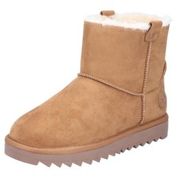 Rieker Damen Winterboots Plateauboots, Winterstiefelette, mit Anziehlaschen und Warmfutter 39