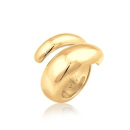NENALINA Damen Fingerring &raquo;Wickelring Spiral Fingerschmuck 925 Silber&laquo; gold