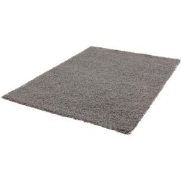 Sanat Hochflor-Teppich &raquo;LOCA&laquo; rechteckig 30 mm H&ouml;he Wohnzimmer, Langflor, Shaggy, Schlafzimmer grau Kunstfaser