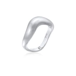 Elli Premium Damen Fingerring &raquo;Organic Wellen Trend 925 Silber&laquo; silber