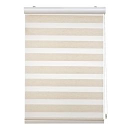 Liedeco Doppelrollo &raquo;Duo-Rollo mit Blende&laquo; Lichtschutz beige Polyester