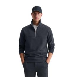 Marc O'Polo Marc O'polo Herren Marc O'Polo Sweatshirt &raquo;regular fit aus weicher Bio-Baumwolle&laquo;, Troyerkragen mit Rei&szlig;verschluss L