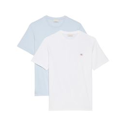 Calvin Klein Jeans Herren T-Shirt &raquo;SS BADGE TEE 2 PACK&laquo; Packung, 2er-Pack, 2 tlg. Mit Rundhalsausschnitt S