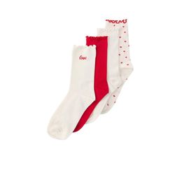 Lindex Socks 'Valentine' female Red, White size 39/41