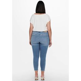 Only Carmakoma Damen Only CARMAKOMA Skinny-fit-Jeans &raquo;CARWILLY REG SK ANK DNM REA1467 NOOS&laquo; blau 52, L&auml;nge 32