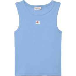 Calvin Klein Jeans Damen Tanktop &raquo;A - WVN LBL 2X2 CTTN&laquo; Mit Rundhalsausschnitt M (40)