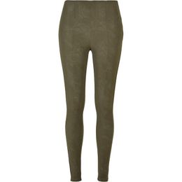 Urban Classics Damen Urban Classics Leggings &raquo; Damen Ladies Washed Faux Leather Pants&laquo; S, US-Gr&ouml;&szlig;en