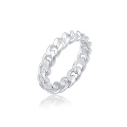 Elli Damen Fingerring &raquo;Panzer Design Bandring 925 Silber&laquo; silber