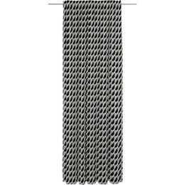 Adam Vorhang &raquo;Circles&laquo; Multifunktionsband 1 Stk. tlg. aus 100% Bio-Baumwolle grau Jacquard, Baumwolle