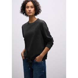Street One Damen Street One Sweatshirt, mit Tunnelzug am Saum 34