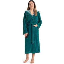 Kangaroos Damenbademantel &raquo;Dalia, ideal f&uuml;r Sauna & Spa, Standardl&auml;nge & &Uuml;berl&auml;nge&laquo; 1 Stk. Uni-Farben mit Streifen, Taschen, leicht, XS-3XL, auch in 