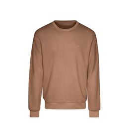 TRIGEMA Herren Sweatshirt &raquo;TRIGEMA Sweatshirt in Waffeloptik&laquo; braun S