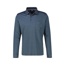Lerros Herren Lerros Sweatshirt &raquo;Lerros Langarm Polo mit Brusttasche aus Baumwollmix&laquo; XL