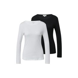 s.Oliver Damen s.Oliver Langarmshirt 2 Stk. mit Rundhalsausschnitt, 2er Pack 42