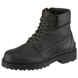 Tommy Jeans Herren Schn&uuml;rboots &raquo;TJM LACE UP BOOT LEATHER&laquo; , Schn&uuml;rstiefelette mit weich abgepolstertem Schaftrand 43
