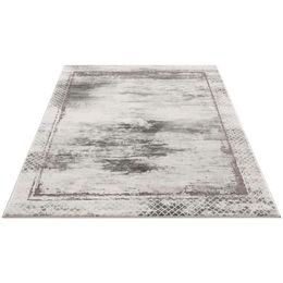 Carpet City Teppich &raquo;Noa 9332&laquo; rechteckig 11 mm H&ouml;he L&auml;ufer, Kurzflor, Modern, Weicher Flor, Pflegeleicht, Wohnzimmer grau Kunstfaser