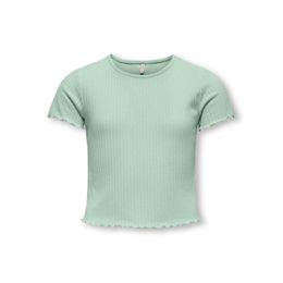 Kids Only M&auml;dchen KIDS Only T-Shirt &raquo;KOGNELLA S/S O-NECK TOP NOOS JRS&laquo; mit s&uuml;&szlig;er Wellenkante 146/152