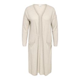 Only Carmakoma Damen Only CARMAKOMA Strickjacke &raquo;CARNEW ESLY LS OPEN LONG CARDIGAN NP KNT&laquo; Viskosemischung S