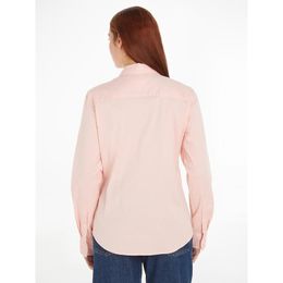Tommy Hilfiger Damen Hemdbluse &raquo;STRETCH OXFORD REGULAR SHIRT&laquo; mit Logostickerei pink 42