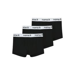 name it Kinder Trunk &raquo;NKMBOXER 3P&laquo; Packung, 3 Stk. eng, Jersey, Logoschriftzug, angesetztes B&uuml;ndchen wei&szlig; 92, 3 Stk.