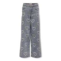 ONLY GIRLS Jeans 'KOGLUMI' M&auml;dchen Gr&ouml;&szlig;e 122 grey denim
